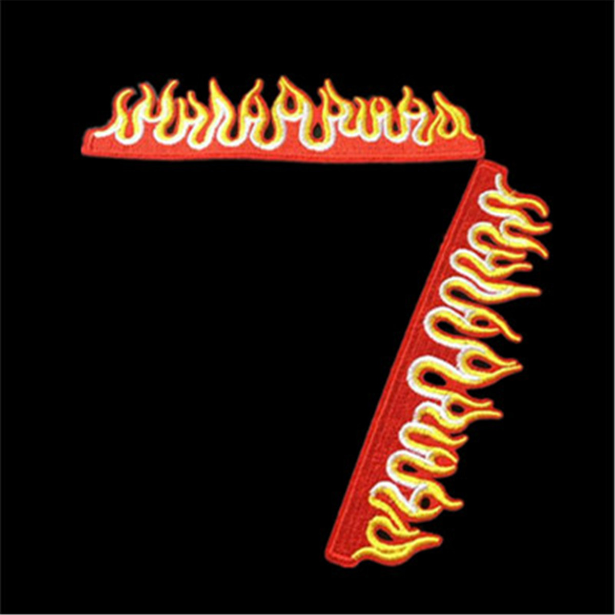 Embroidery Flames Fire Sew On Iron On Patch Badge Fabric Applique Craft ...