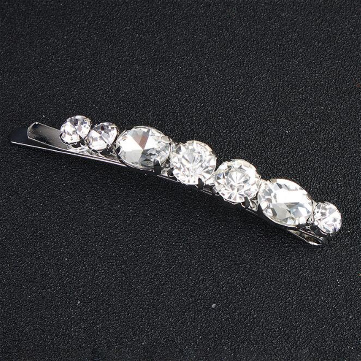 Crystal Diamante Barrette Bobby Pins Hair Clips Slides Grip Wedding
